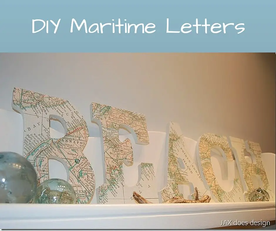 DIY Maritime Letters on the Cheap - Learn How! - Beach Bliss Living