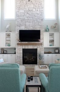 Awesome Fireplaces within Beach Houses and Cottages - Beach Bliss Living